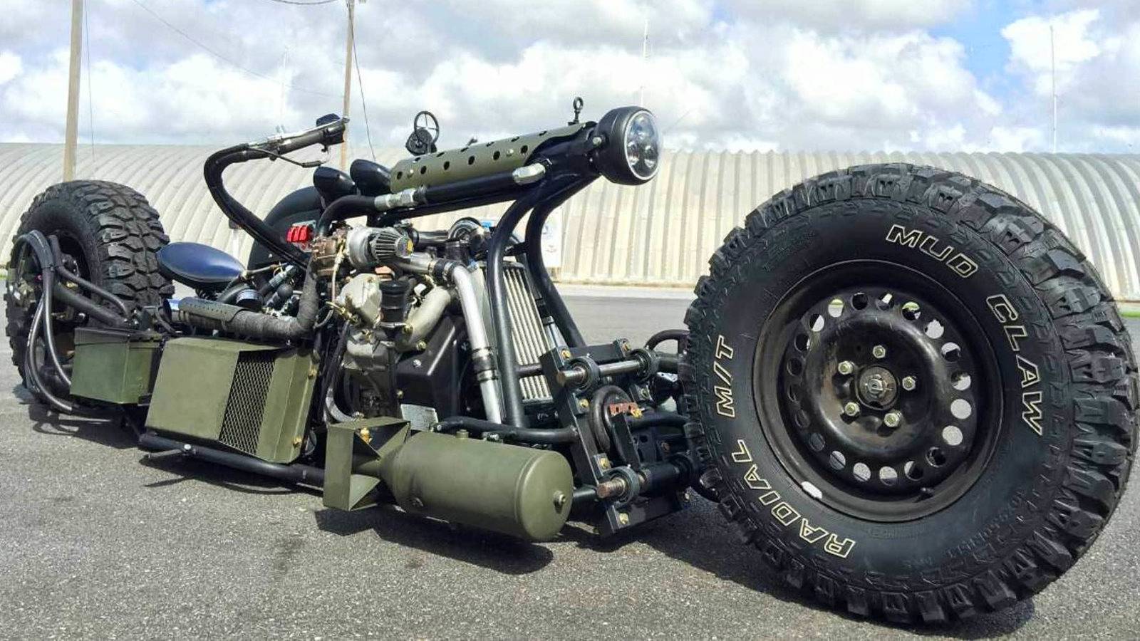 This Custom Motorcycle Was Made With Random Parts & Looks Like It’s ...