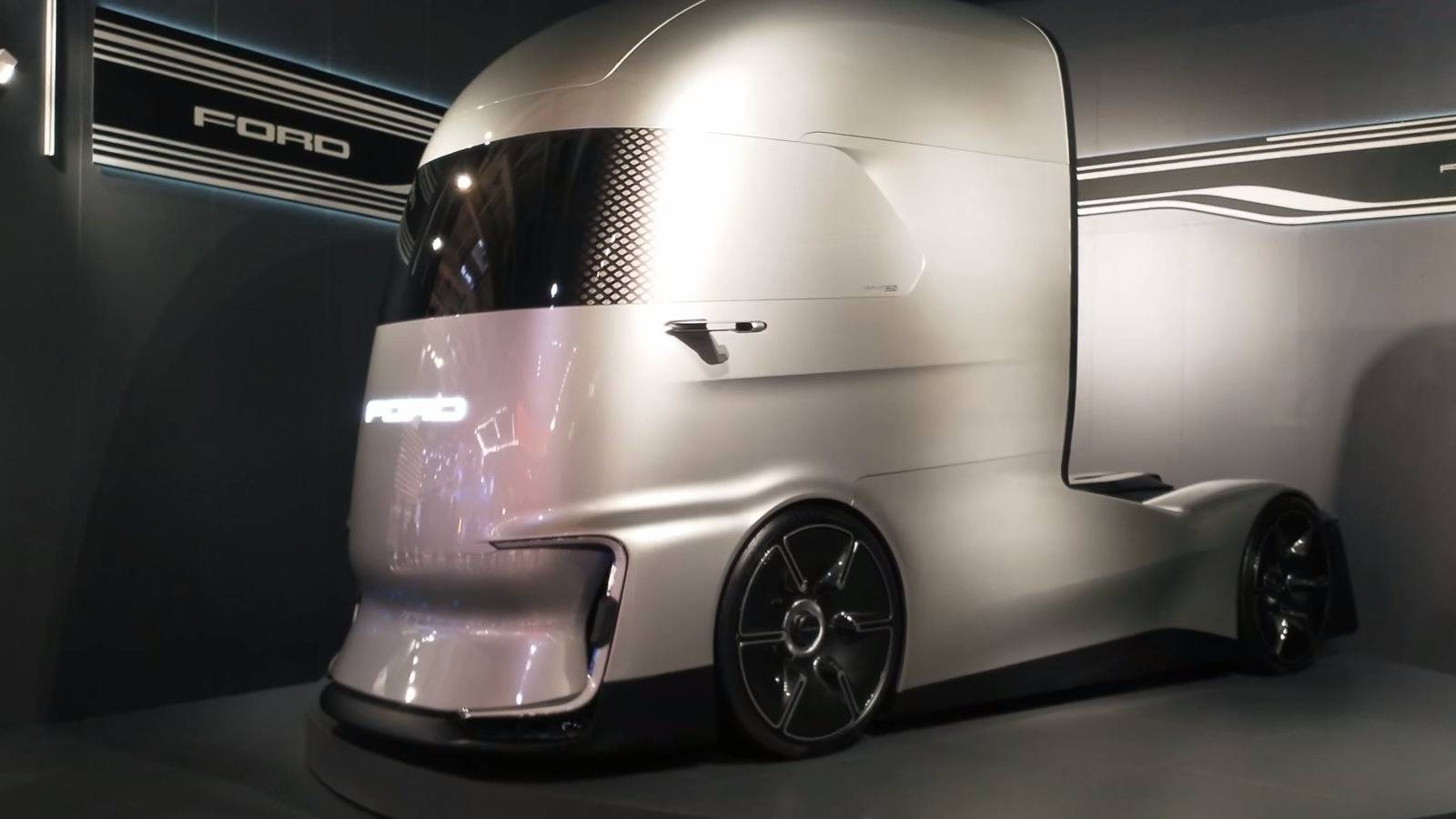 Ford Reveals Electric Semi-Truck That Looks Like RoboCop