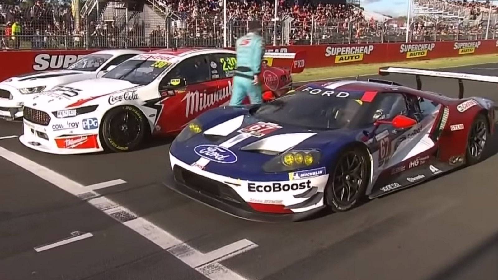 Ford Pits GT, Mustang GT4 And FGX Falcon Against Each Other In Race
