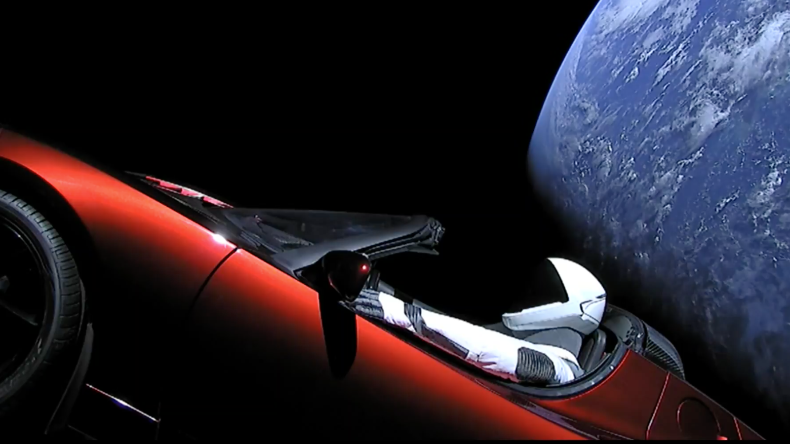 The Tesla Roadster Shot Into Space Has 'Driven' Past Mars
