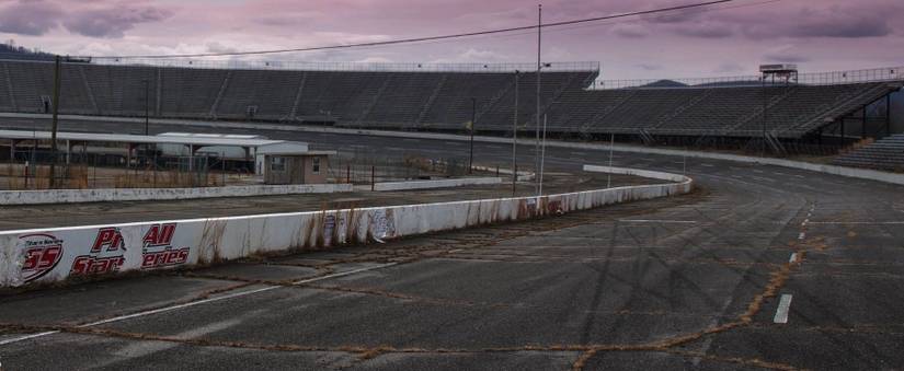 empty nascar track