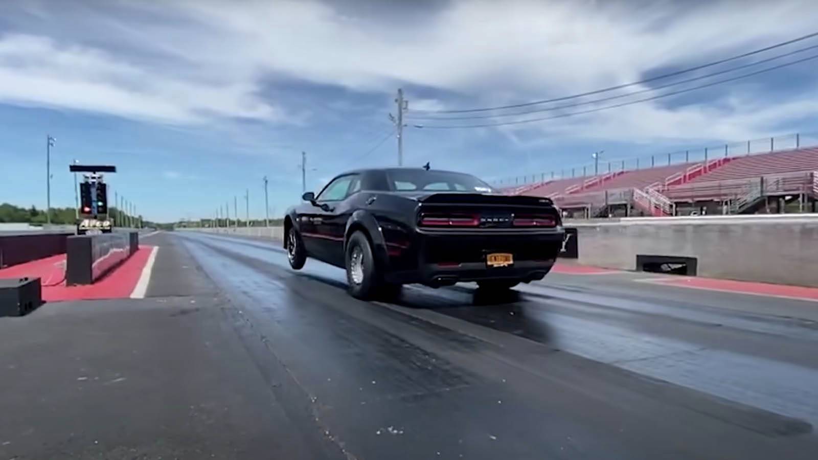 World's First 426 Hellephant-Powered Dodge Demon Hits The Strip