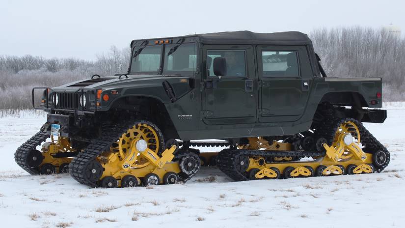 These Cars Were Modified With Tank Tracks, And They Look Awesome