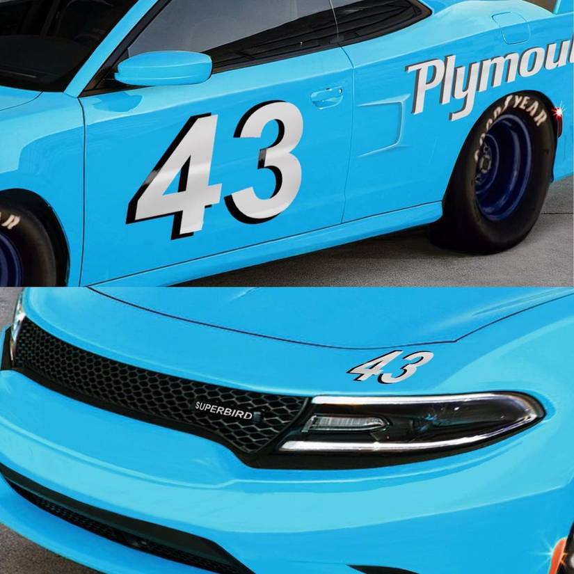 Plymouth Superbird Richard Petty NASCAR Gets Modern Rendering