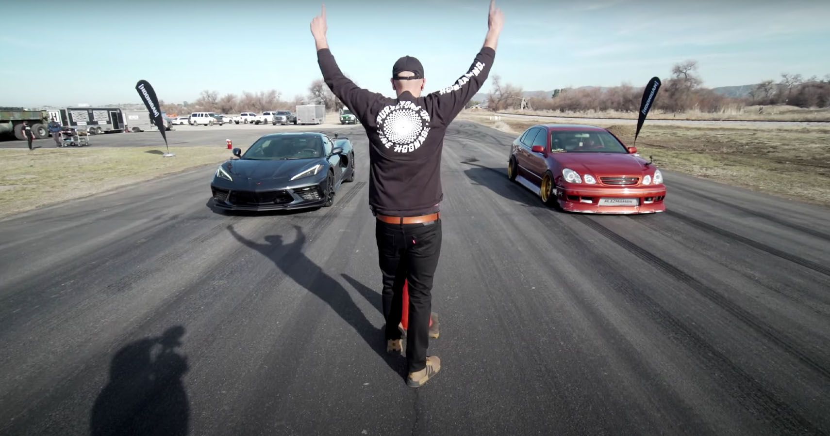 Heavily Tuned Lexus GS 300 Drag Races A Corvette C8 In Hoonigan 'This ...