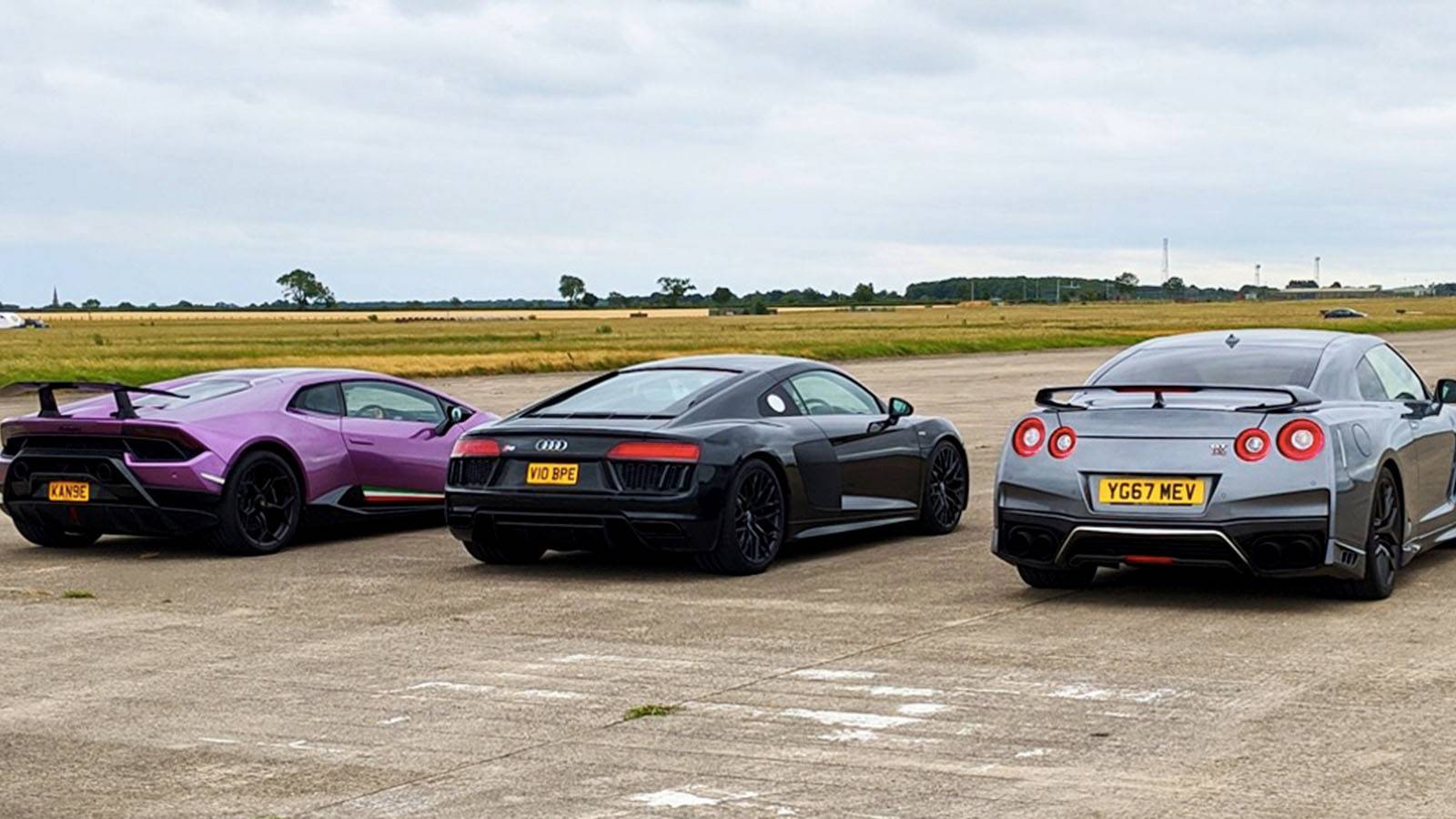 AWD Supercar Showdown: Lamborghini Huracan Vs Audi R8 Vs Nissan GT-R