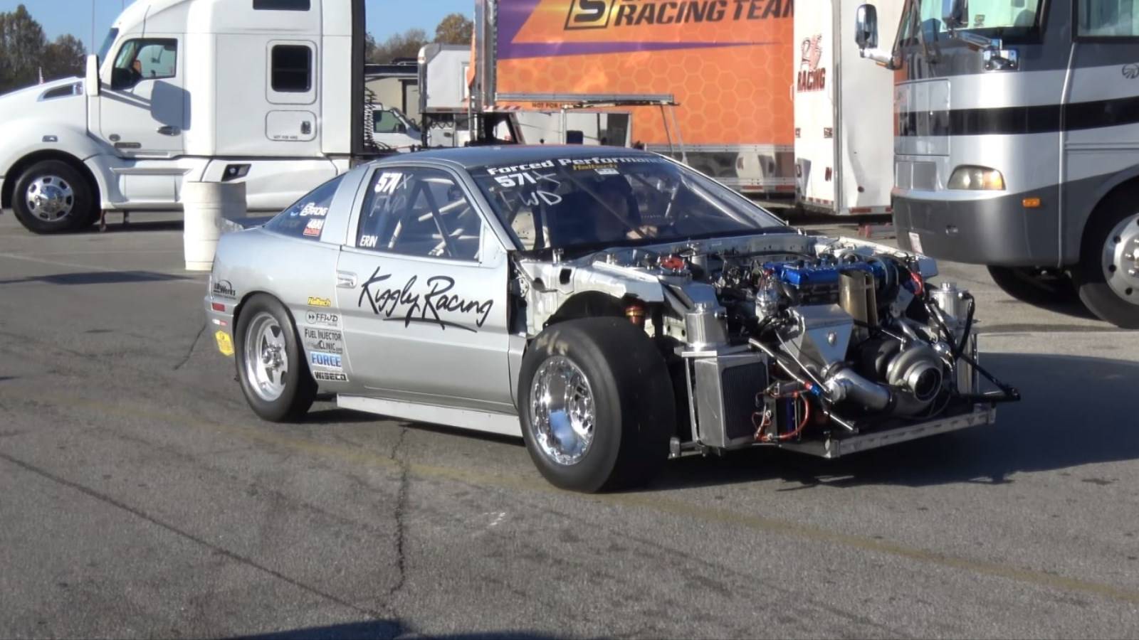 Watch This FWD Plymouth Laser Remarkably Hit 7.60s On The Drag Strip