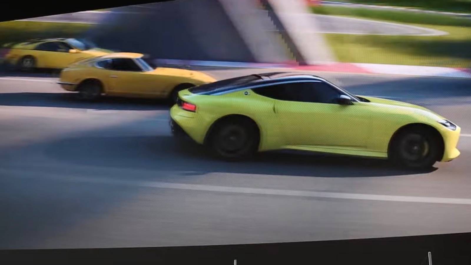 Watch The Nissan Z Proto Drive The Track With Former Z Car Generations