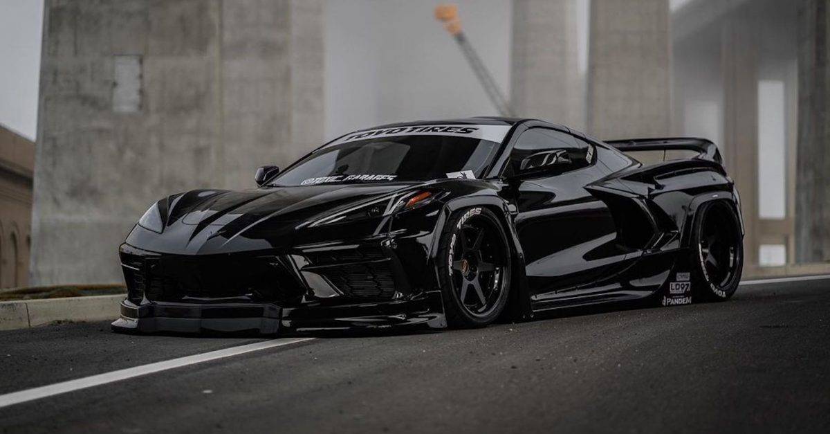 slammed corvette c8