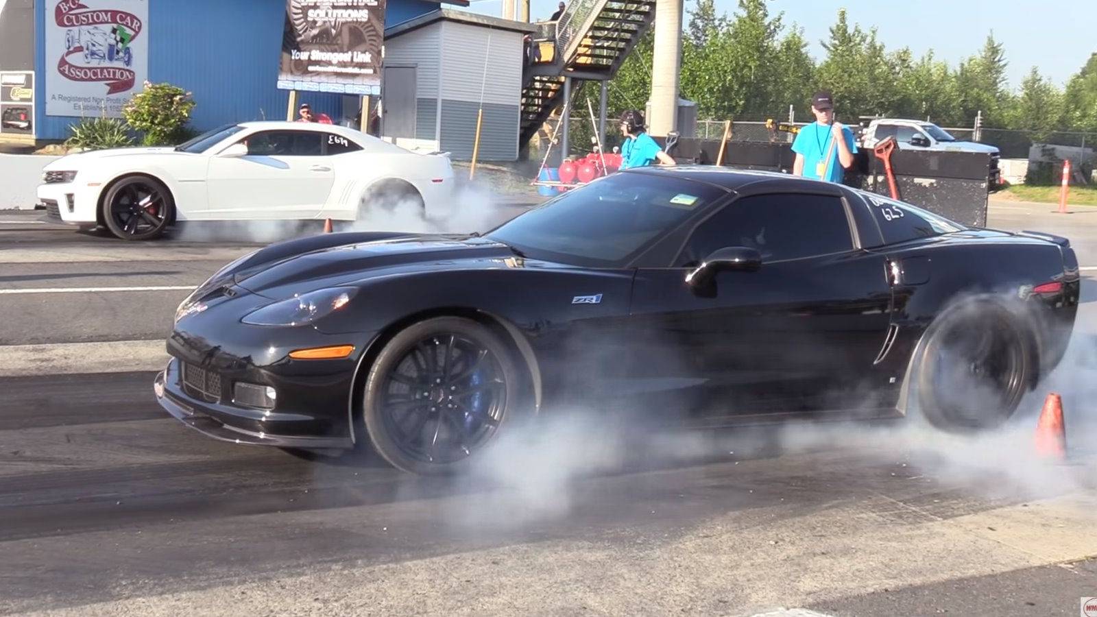 Check Out This Sibling Rivalry Race With A Chevrolet Camaro ZL1 And C7 ...