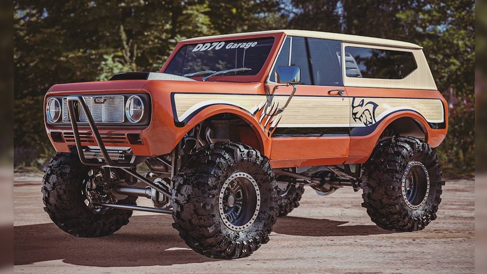 Hellcat International Scout II Gives Off Heavy Baja Vibes In Rendering