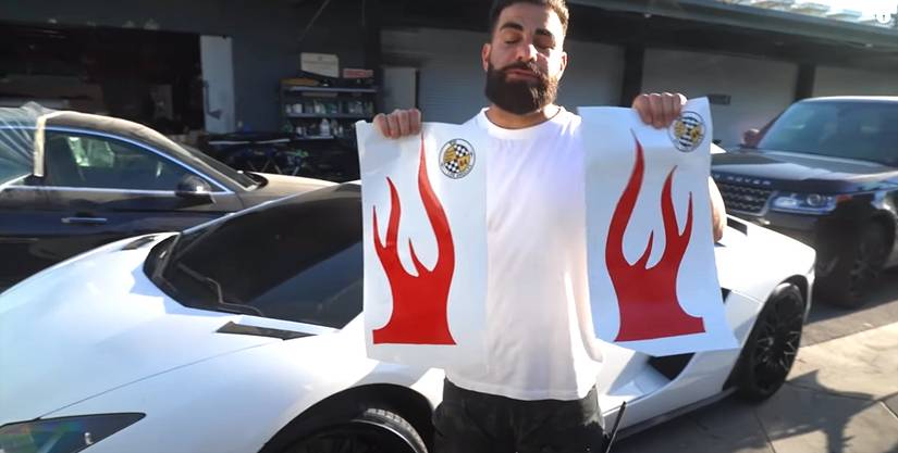 Rapper YG Wraps His Lamborghini Aventador In Flames For A Week