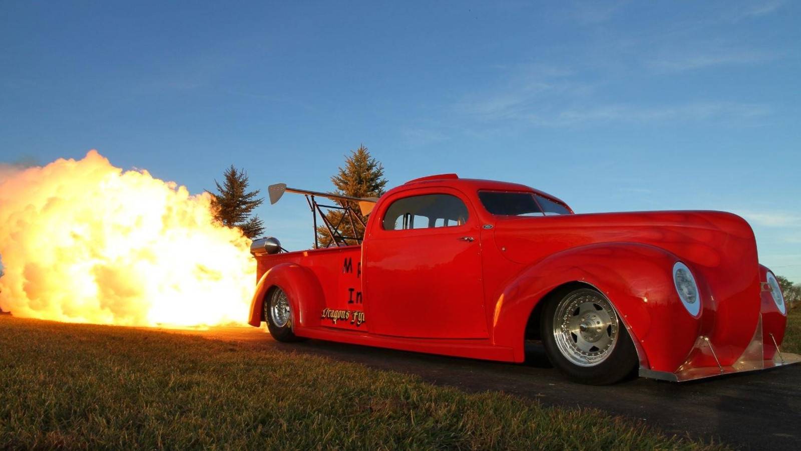 Watch This Rocket Truck Light Up The Drag Strip