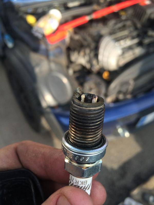 spark plug break in engine