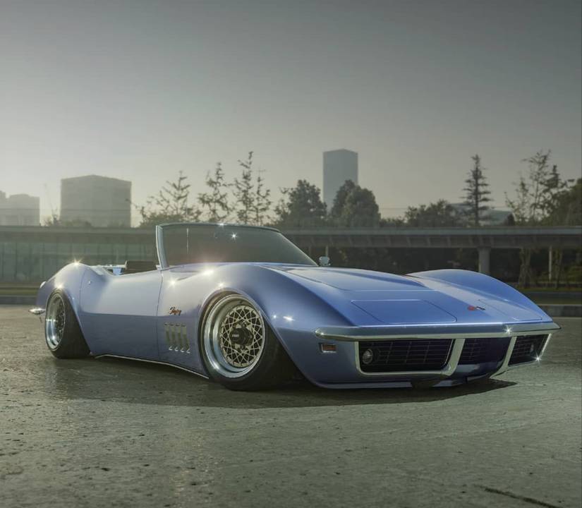 slammed corvette