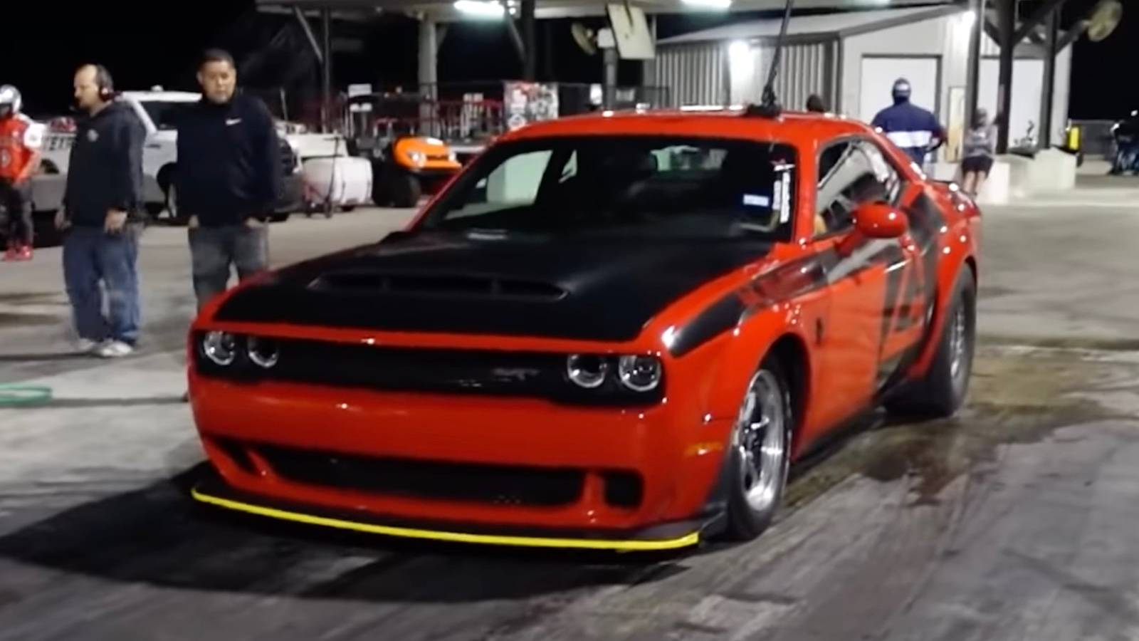 Watch This Dodge Demon Destroy A Mustang On The Strip, Plus Post-Race ...