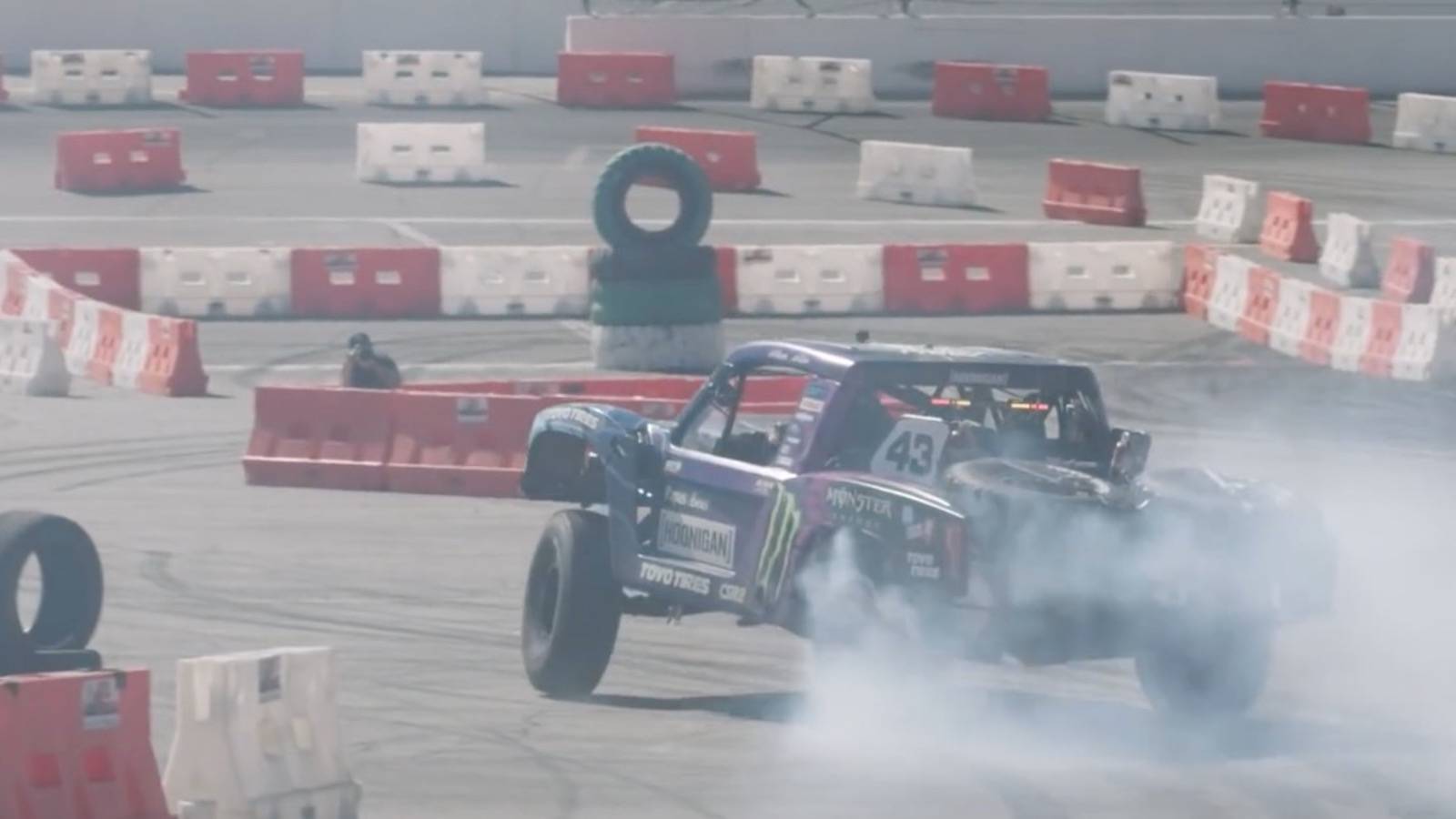 Watch Ken Block Thrash A 6,500-Pound Trophy Truck Around This Gymkhana ...