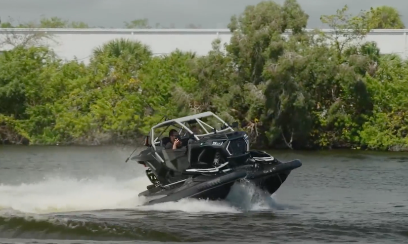 Meet The Typhoon: A Polaris RZR Fused With Two Jet Skis