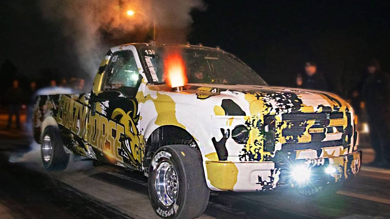 This 2,000-HP Nitrous 'Crazyhorse' Diesel Truck Is Insane