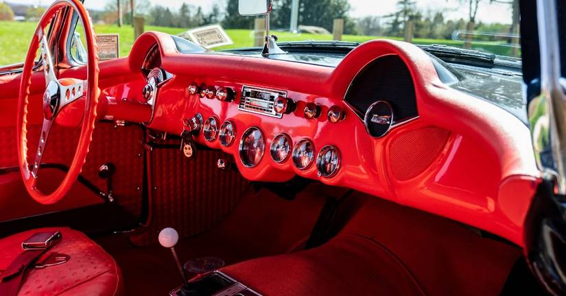 1956 corvette interior
