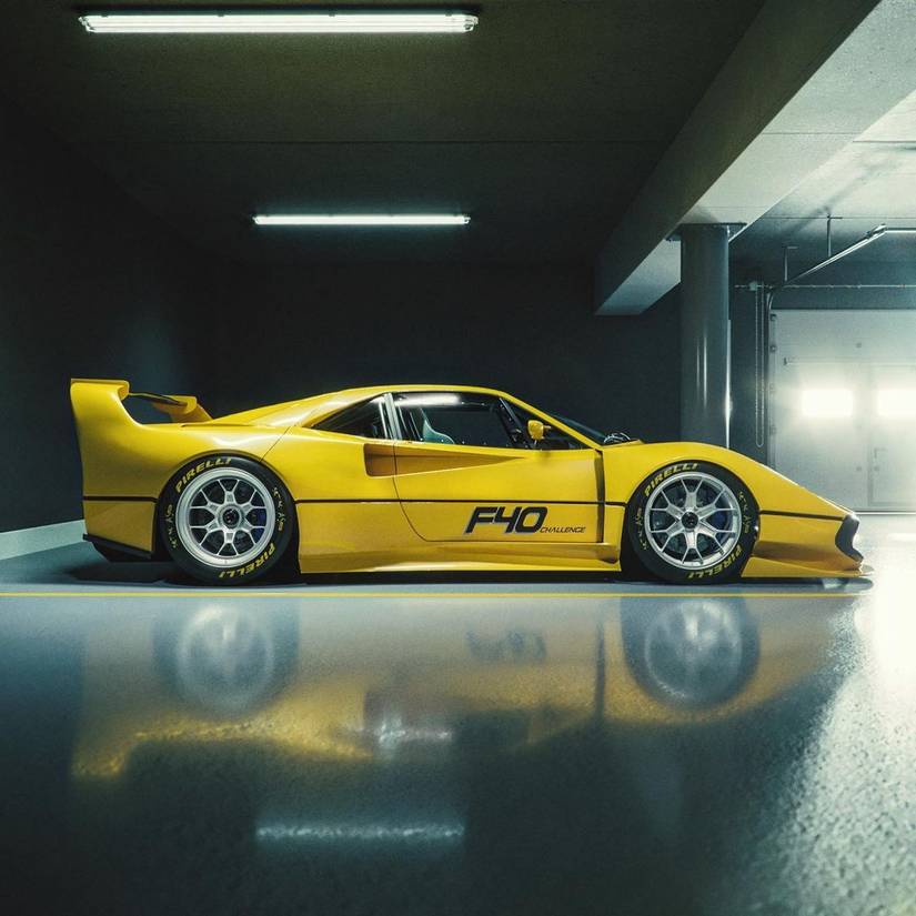 Taking The Ferrari F40 To The Next Level With The Ferrari 488 Challenge