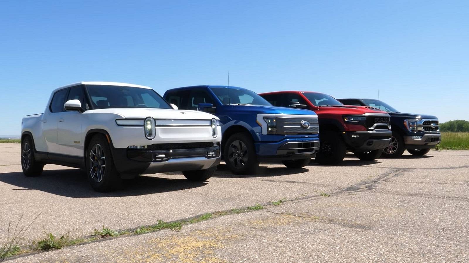 Watch The Ford F-150 Lightning Meet Its Match Against Some Of The ...
