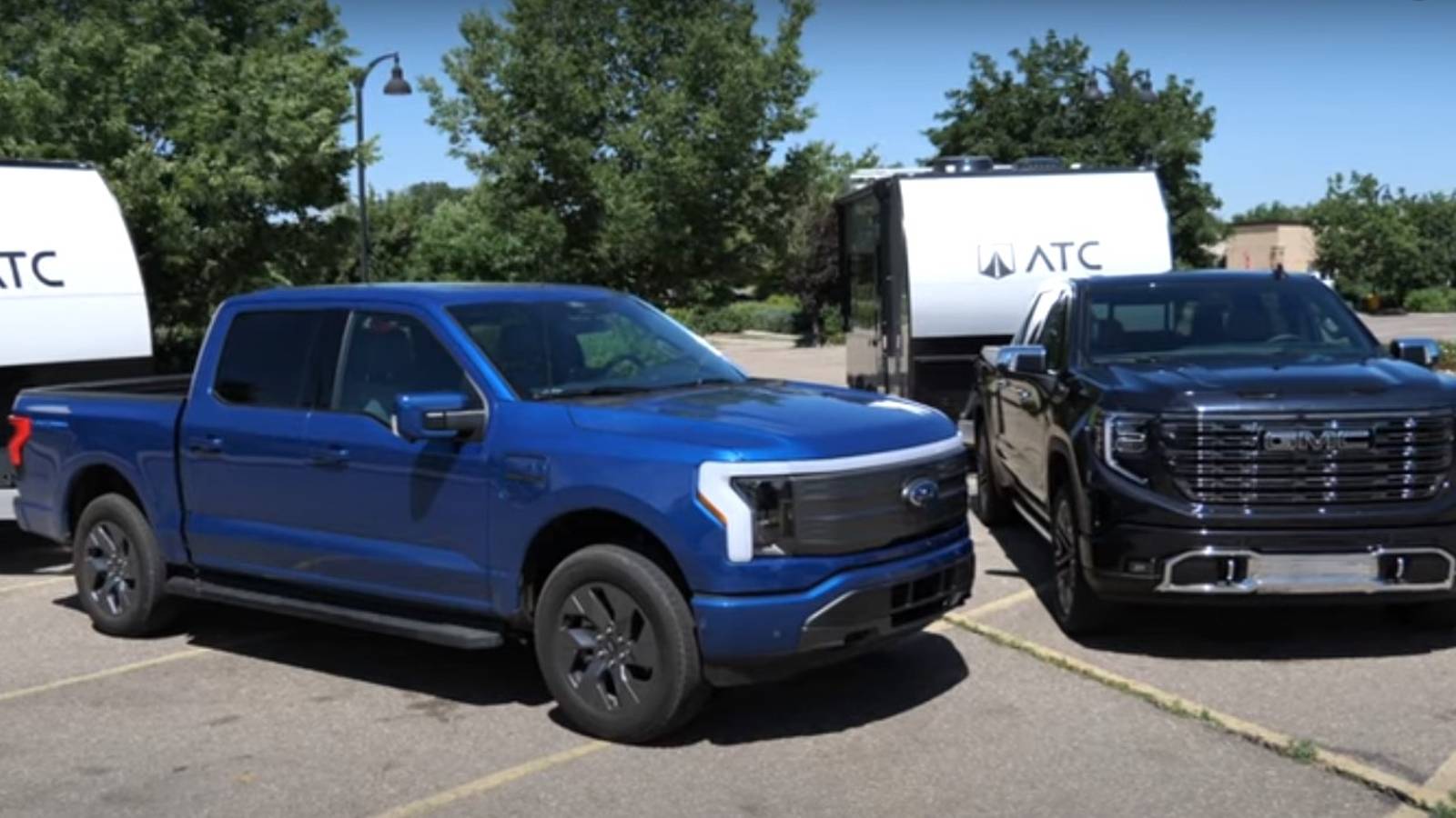 Towing Contest Sees A Ford F-150 Lightning Pickup Vs A GMC Sierra Denali