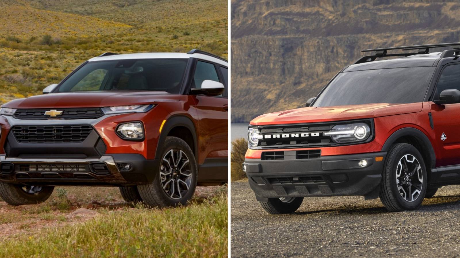 Small SUV Showdown With A 2022 Chevrolet Trailblazer And 2022 Ford ...