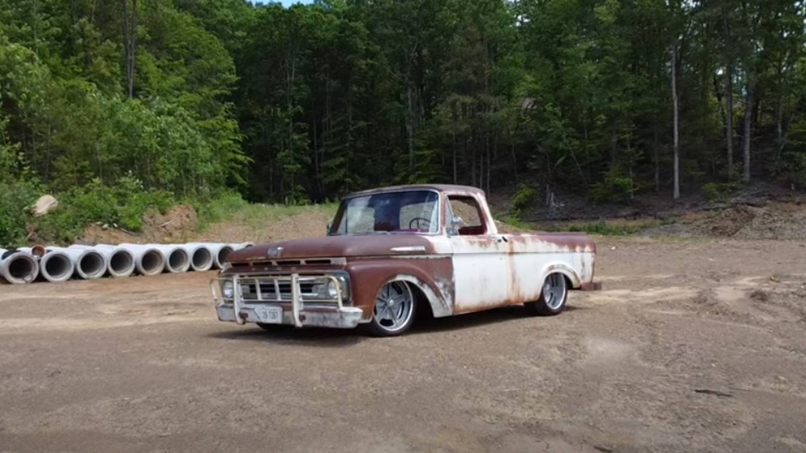 Find Out What Is Under The Hood Of This 1962 Ford F100 Unibody