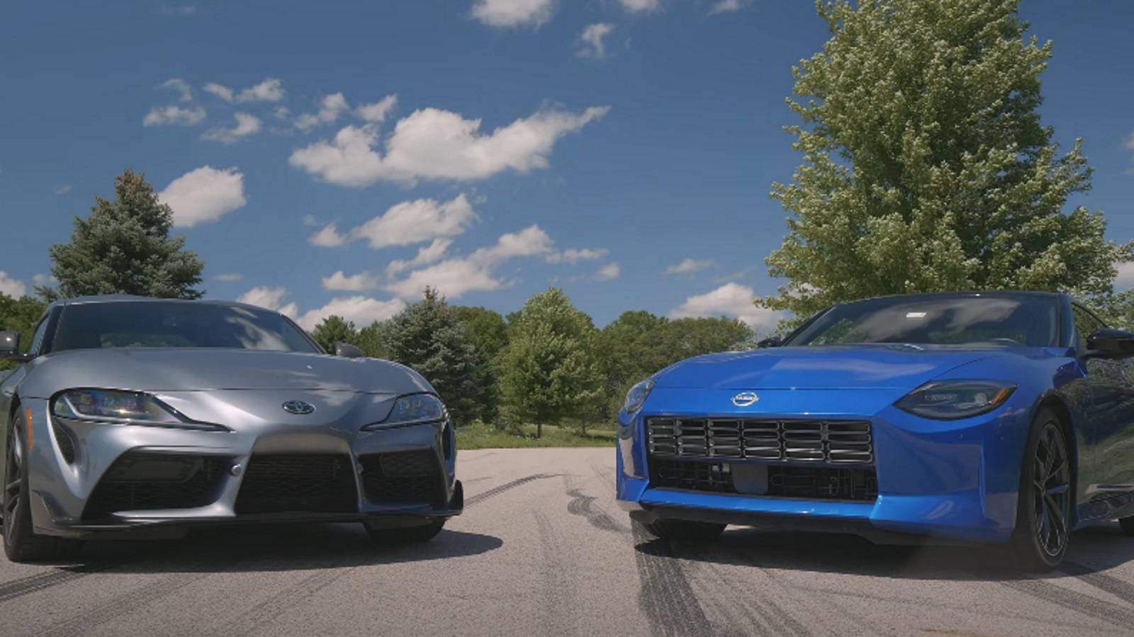 Watch This JDM Showdown With The New Nissan Z And Toyota GR Supra