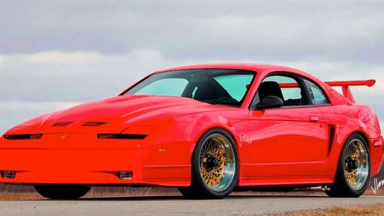 Red Devil: Designer Combines A Ford Mustang And Pontiac Trans Am Into ...