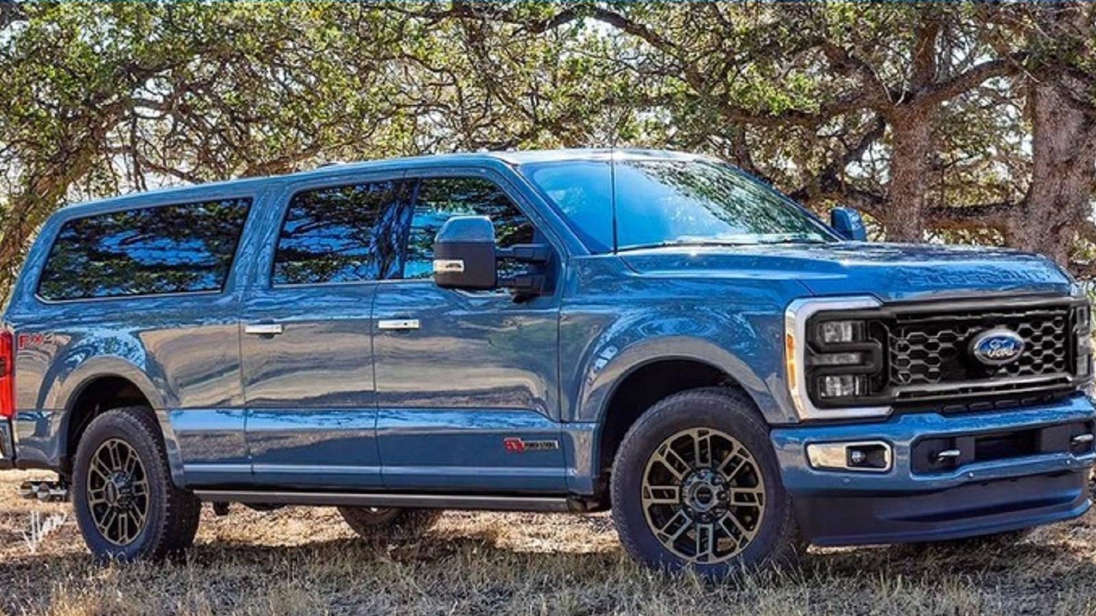 Here's What A Ford F-350 Super Duty Excursion SUV Would Look Like In A ...