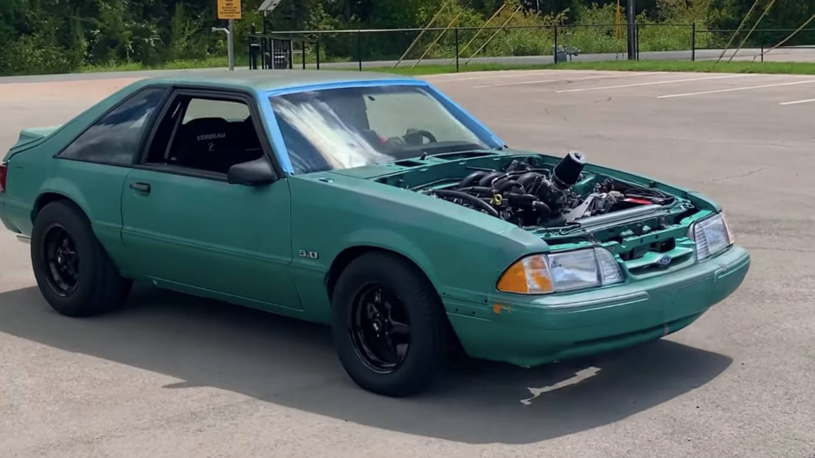 Check Out This Ford Fox Body Mustang With That Comes With A Godzilla ...