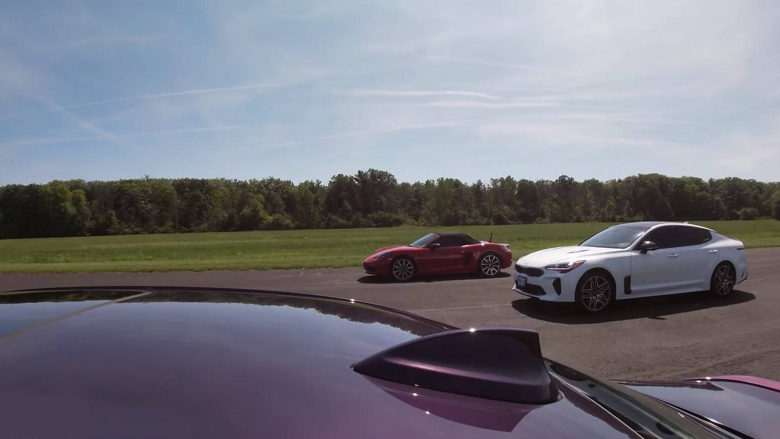 BMW M240i, Kia Stinger GT and Porsche 718 Boxster S Fight For Quarter ...