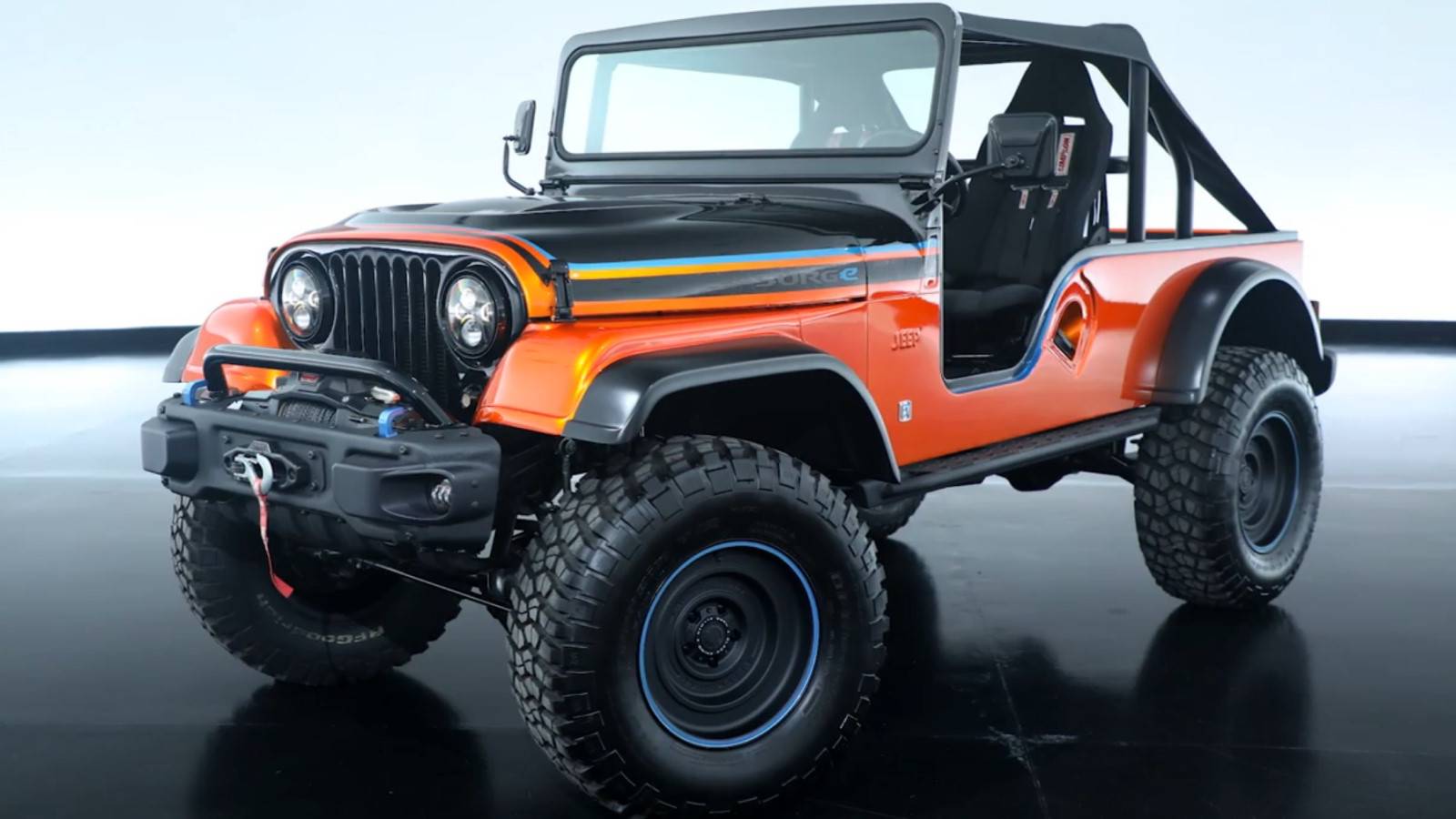 The Jeep CJ Surge Concept At SEMA 2022 Imagines The Ultimate Electric ...