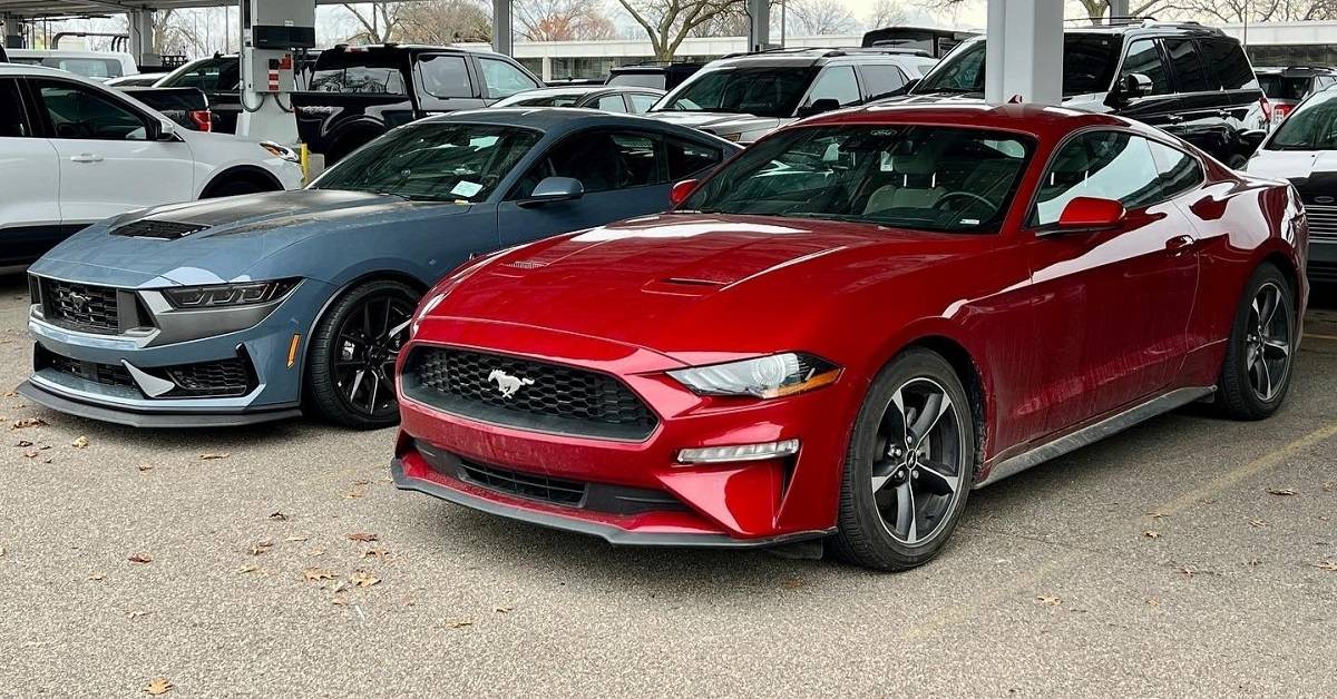 Check Out The 2024 Ford Mustang S650 Side-by-Side With The Old Mustang
