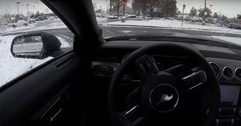See How This Ford Mustang Mach 1 Tackles Some Terrible Winter Conditions