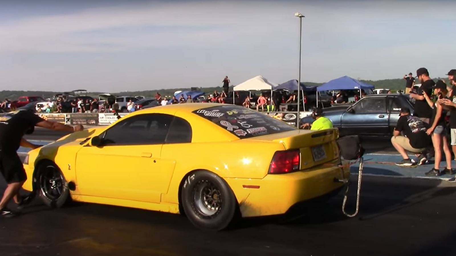 Ford Mustang Battle: A New Edge Takes On A Fox Body At The Drag Strip
