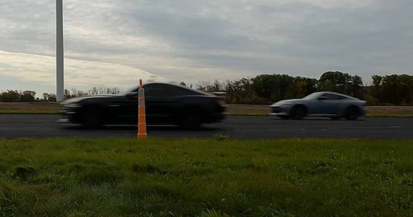 The New Nissan Z Tries To Keep Up With A New Ford Mustang GT