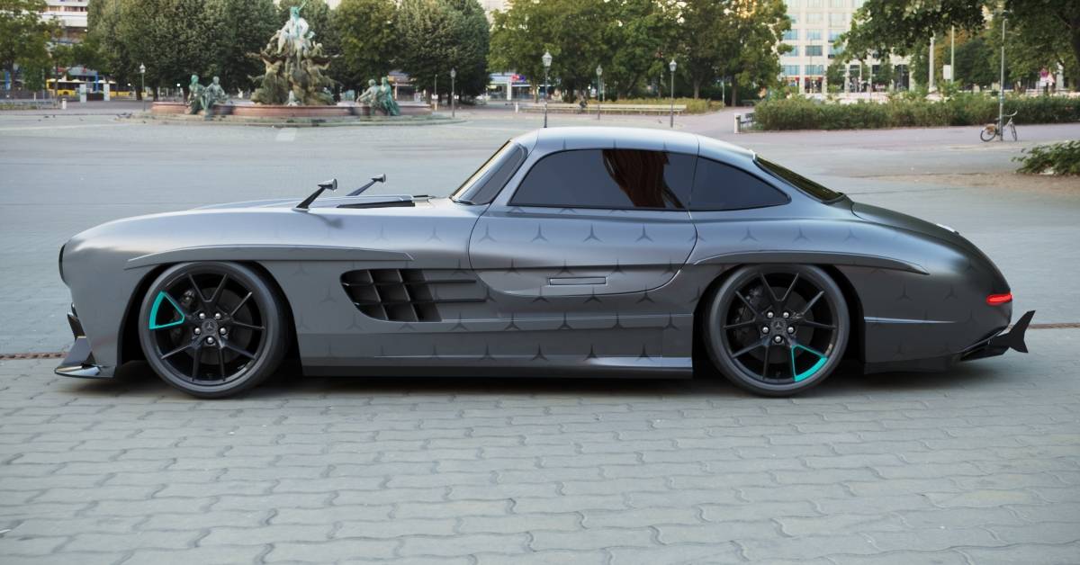 10 Things We Love About This Stunning Mercedes-Benz 300 SL Gullwing Render