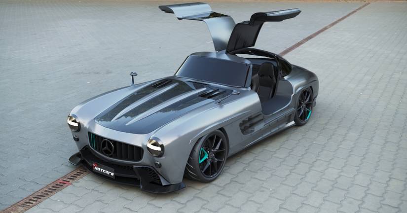 10 Things We Love About This Stunning Mercedes-Benz 300 SL Gullwing Render