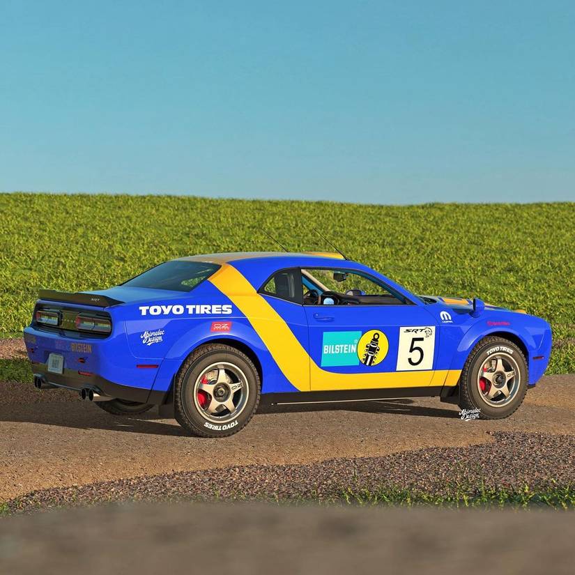This Amazing Rally-Ready Dodge Challenger Widebody Hellcat Is Simply Unreal
