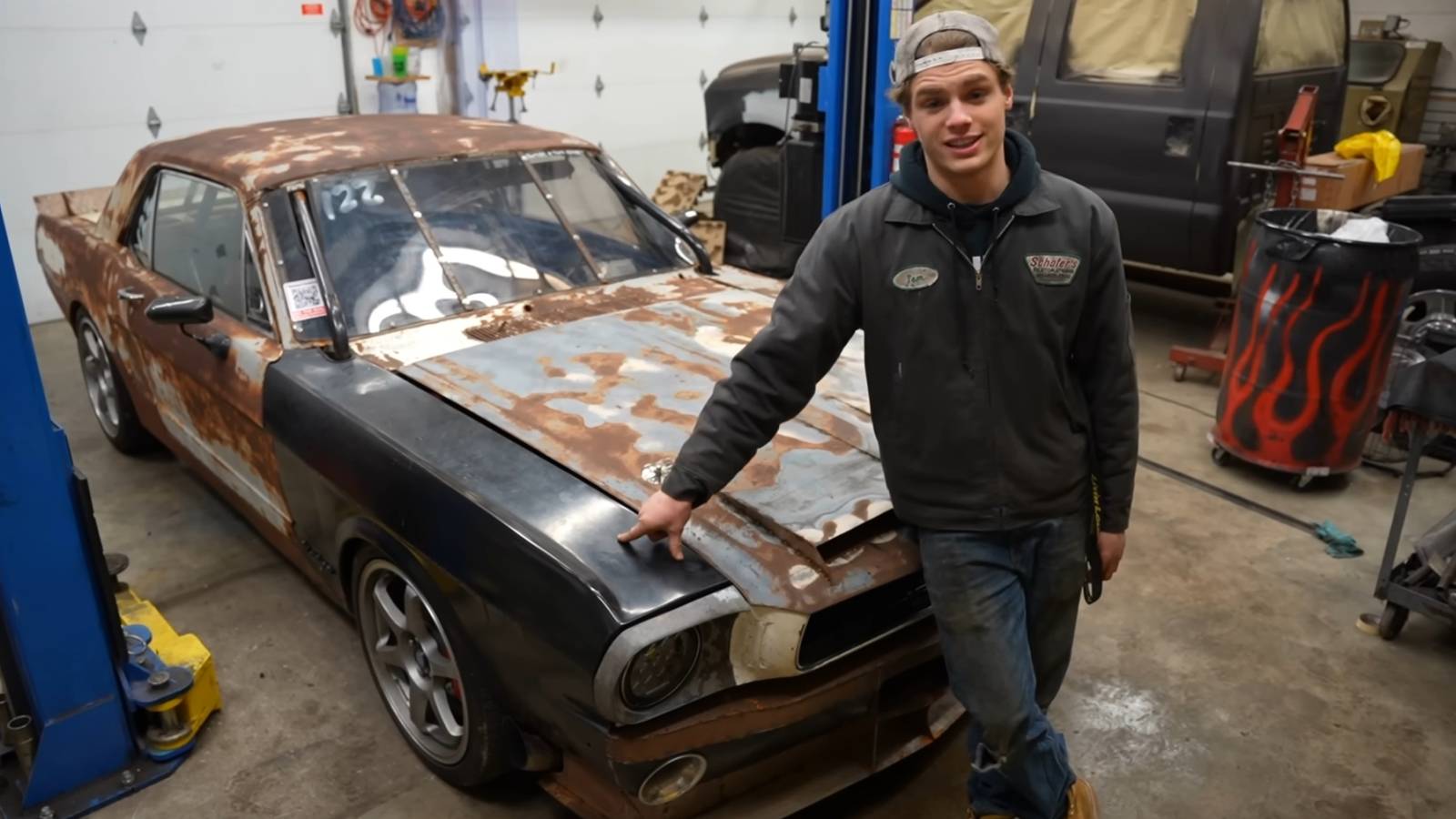 This Ford Mustang Was Amazingly Salvaged With A Honda Engine