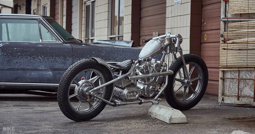 This All-Aluminum Custom Chopper Has A Fake V-Twin