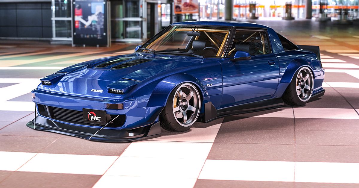 10 Reasons Why JDM Fans Will Love Our Digital Mazda RX-7 FC Restomod