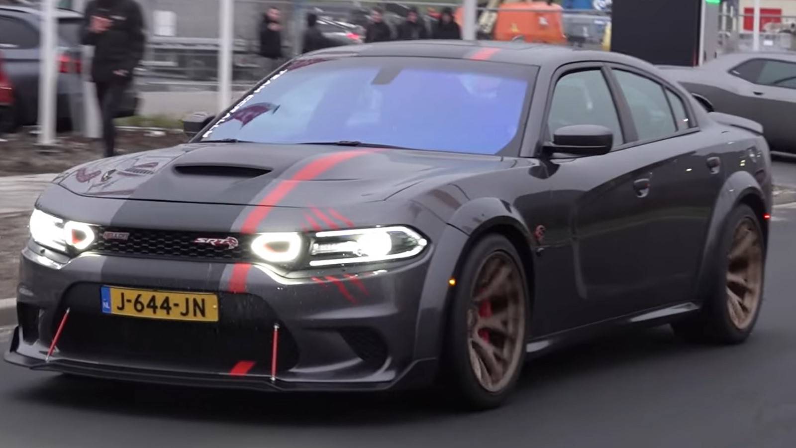 Watch A Modified Dodge Charger Hellcat Bring The Muscle Car Fever To Europe
