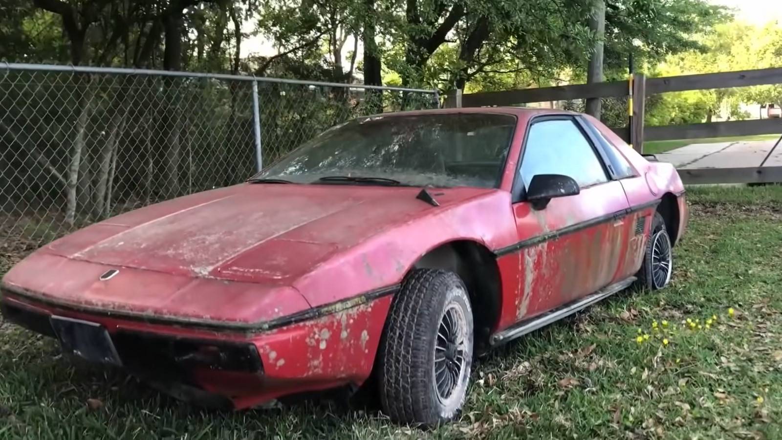 Watch This Abandoned Pontiac Fiero Get Meticulously Restored To Former ...