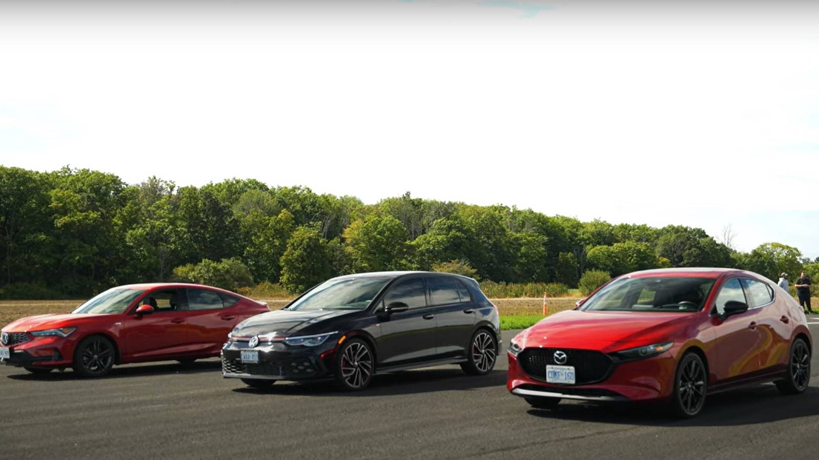 2023 Acura Integra A-Spec, 2022 Volkswagen Golf GTI And 2022 Mazda ...