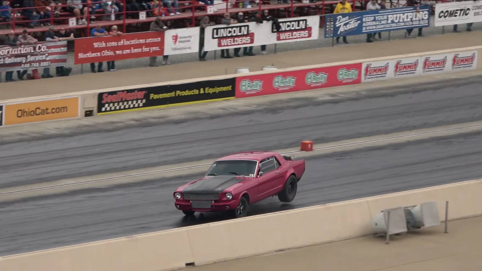 These Close-Calls Show Why Ford Mustangs Are Unruly On The Drag Strip