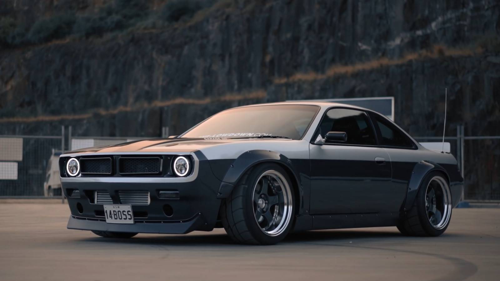 This Custom Nissan 240SX Looks Like A Mini Dodge Challenger